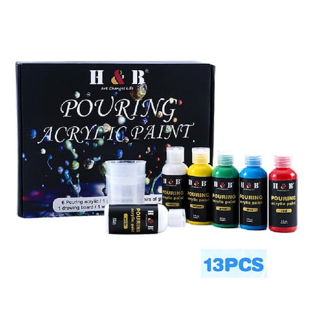 13Pcs Fluid Pouring Acrylic Paint Set | Walmart Canada