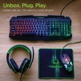 HyperGear 4-in-1 Gaming Kit, Includes Full-Sized RGB Backlit Keyboard ...