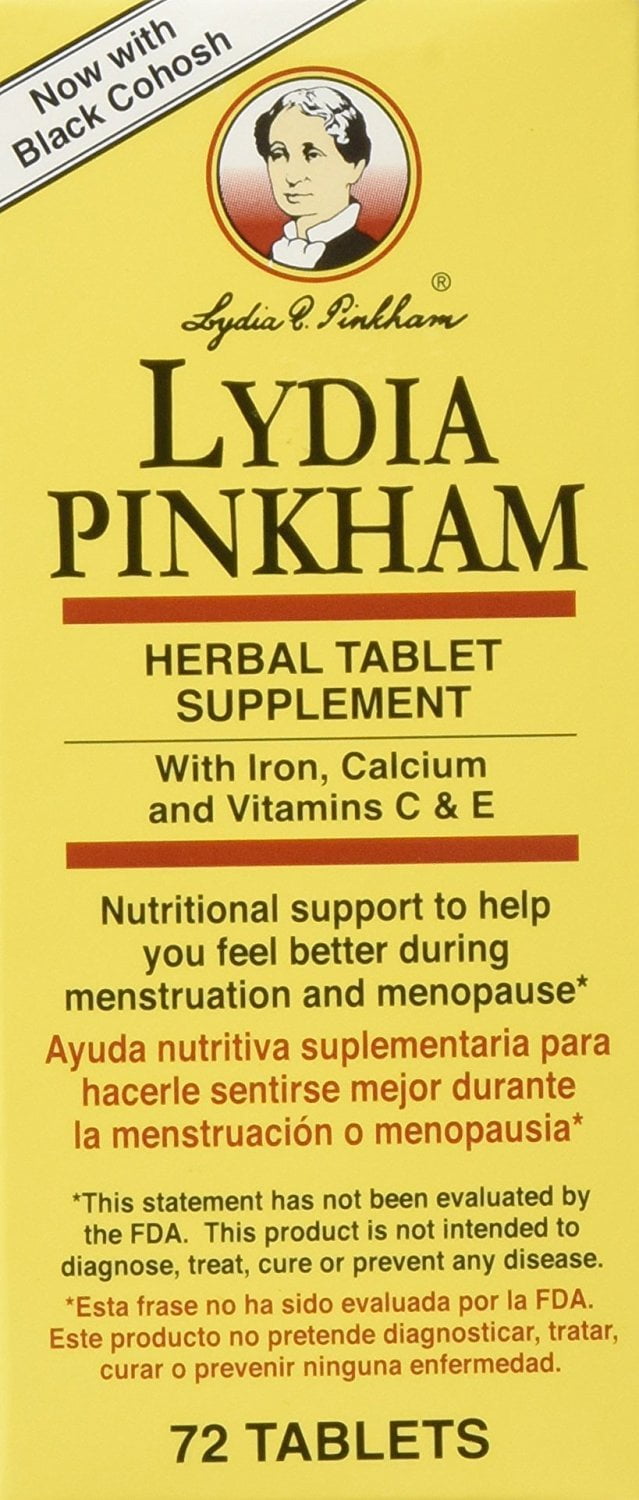 Lydia Pinkham Herbal Supplement, Tablets, 72 Count - Walmart.com