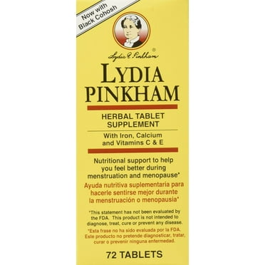 Lydia Pinkham Herbal Supplement Tablets, 150 Ct for Menstruation ...