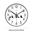 10inch/12inch/14inch Modern Minimalist Style Decorative Clock Silent ...