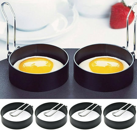 4pcs Round Egg Frying Mold Non Stick Egg Shaper Pancake Cooking Ring ...
