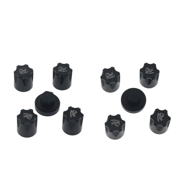 8Pieces Alloy RC Car Rim Center for 1:10 RC Crawler Axial D90 Black ...