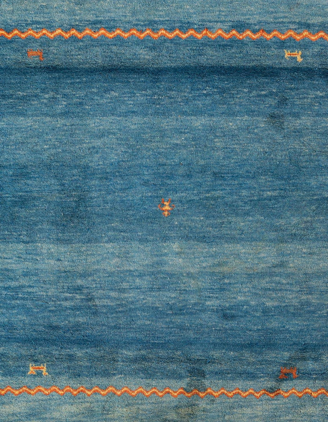 Ahgly Company Indoor Rectangle Abstract Glacial Blue Ice Blue Abstract ...