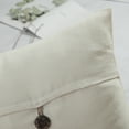 Phantoscope Farmhouse Button Series Outdoor Decorative Throw Pillow, 12" x 20", Offwhite, 2 Pack ...