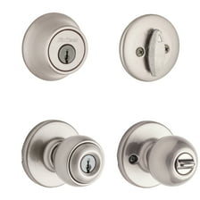 Kwikset - Powerbolt 250 - Satin Nickel Deadbolt with 10-Button Keypad ...