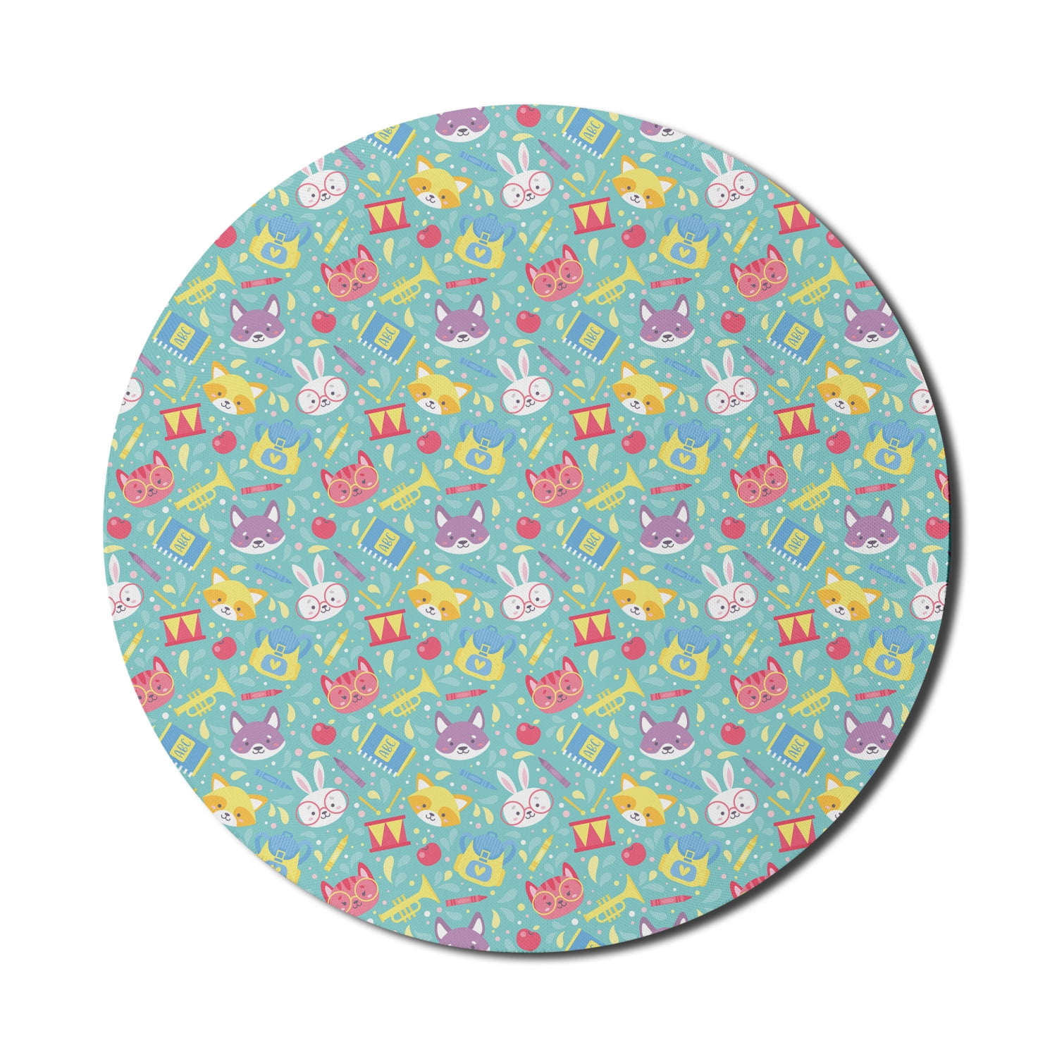 Cartoon Mouse Pad for Computers, Kids Children Kindergarten Concept of ...