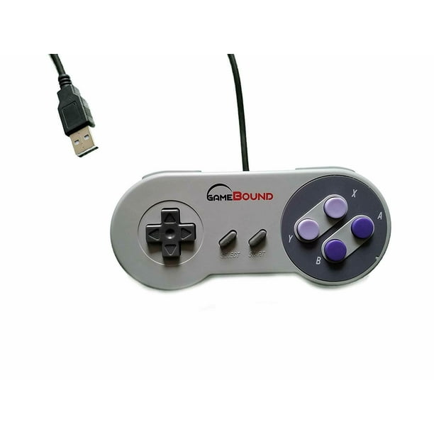 SNES Style Controller, Retro USB Controller for PC/Mac/Retro Pi (Purple ...