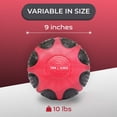 Yes4All 10lbs Med Exercise Ball Texture grip Black + Red - Walmart.com