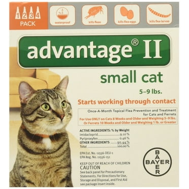 Advantage Flea Control for Cats 1-9 lbs 4 Month Supply - Walmart.com