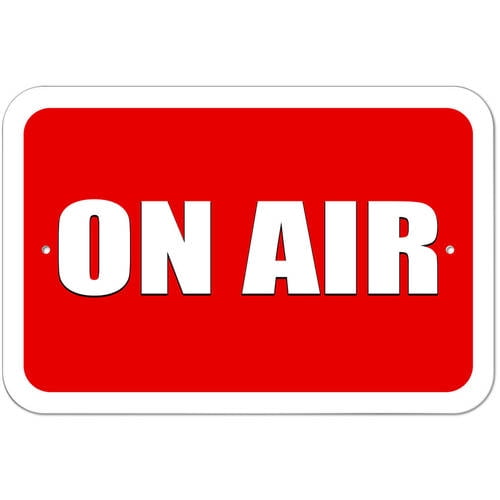 On Air Recording Radio Podcast Sign - Walmart.com