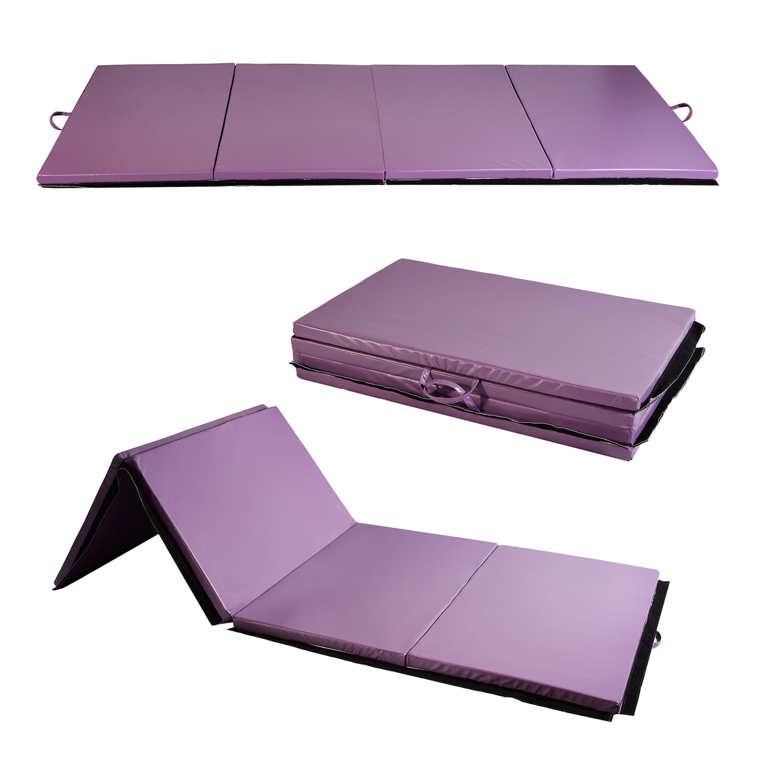 Ainfox 4'x10'x2 Gymnastics Gym Mat , Folding PU Panel,for Exercise ...