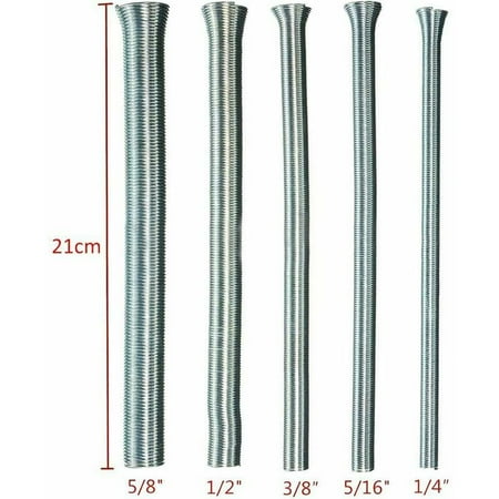 Lot de 5 tubes à ressort pour cintrer les tubes en cuivre et aluminium ...