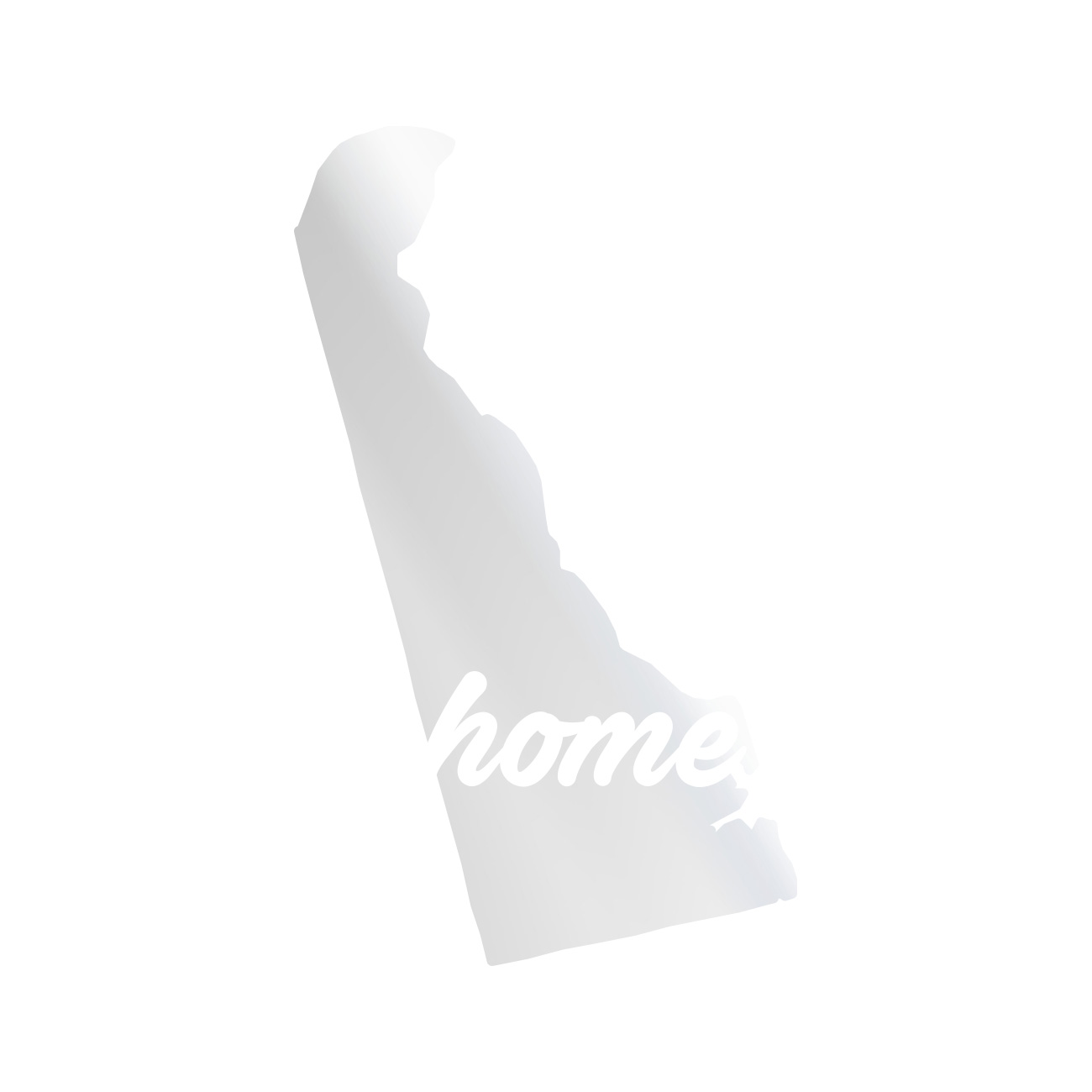 Delaware Home Sticker Decal Die Cut - Self Adhesive Vinyl ...