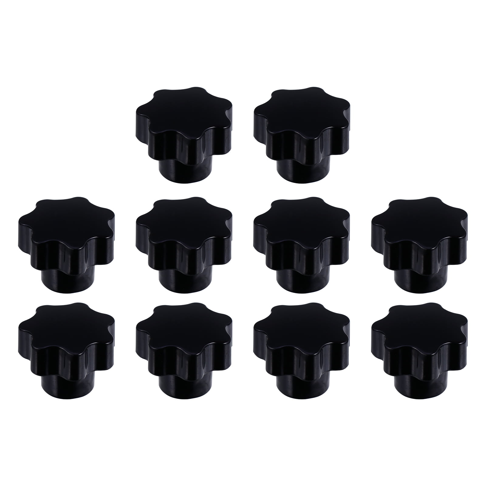 NUOLUX 10pcs Sturdy Plastic Clamping Nuts Knob Handle Star Knob ...
