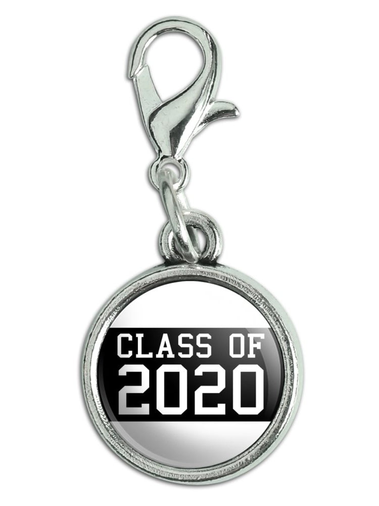 Class of 2020 Graduation Antiqued Bracelet Pendant Zipper Pull Charm ...