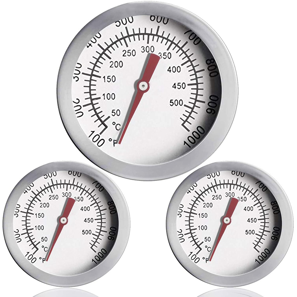 3Pcs Charcoal Grill Temperature Gauge Pit Barbecue Grill Thermometer ...