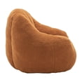 Noble House Halden Comfy Faux Fur Bean Bag Chair, Tufted Soft Memory ...