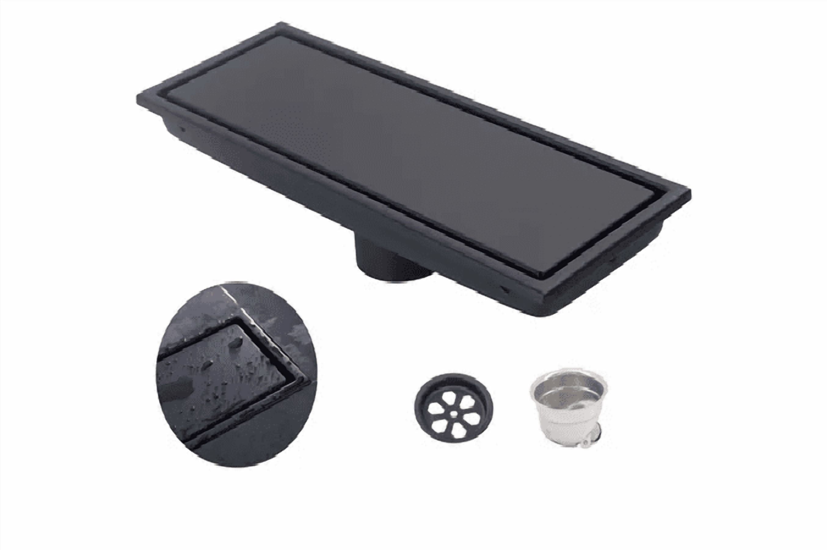 Coladera Acero Inoxidable 304 Desagüe Lineal 30x10cm Negro | Walmart en ...
