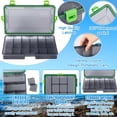 6 Pack Fishing Tackle Boxes Waterproof 3600 and 3700 Tackle Trays with ...