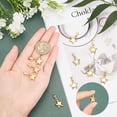 304 Stainless Steel Charms Star Golden 18x14.8x4.1mm Hole: 3x6.8mm ...