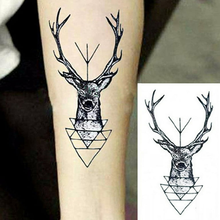 Elk Antler Tattoo On Arms