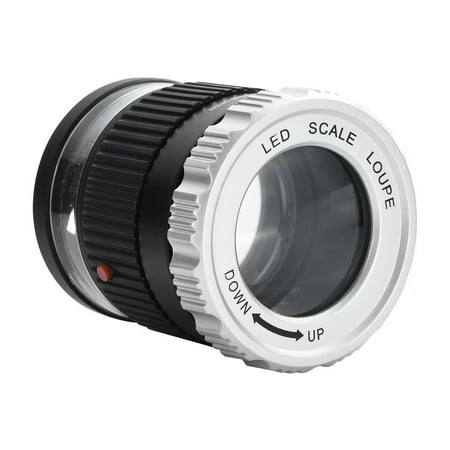 40X Magnifier LED Lighted Magnifier UV Illuminated Magnifying Glass ...