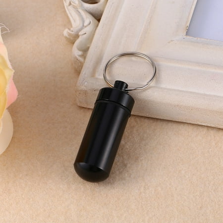 Mini pill Box Keychain Travel Pill Box WaterProof Mini Keychain Tablet ...