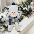 1 PCS Christmas Handmade Cute Snowman Animated Knit Doll Collectible ...