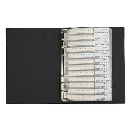 Black Sample Book Portable 0603 Series 603 Resistors Sample Book For ...