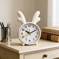 Non DigitalClock Bedroom DeskClock,Silent Analog Design, Clear Time ...