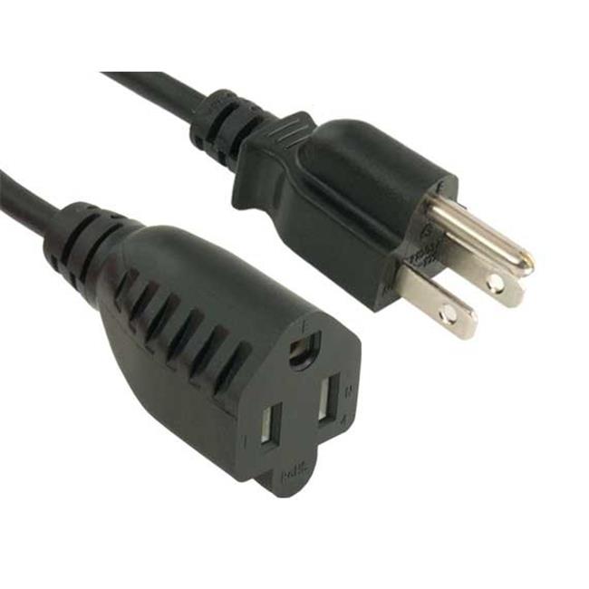 Cable Leader PW105-1201 1 ft. AC Power Adapter Cord NEMA 5-15R to ...