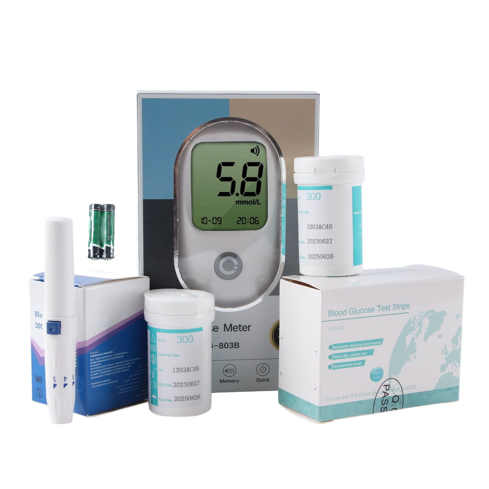Kit de monitor de glucosa en sangre, dispositivo de prueba rápida de ...