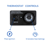 "ProCom Heating Infrared Ventless Propane Heater, 25,000 BTU ...