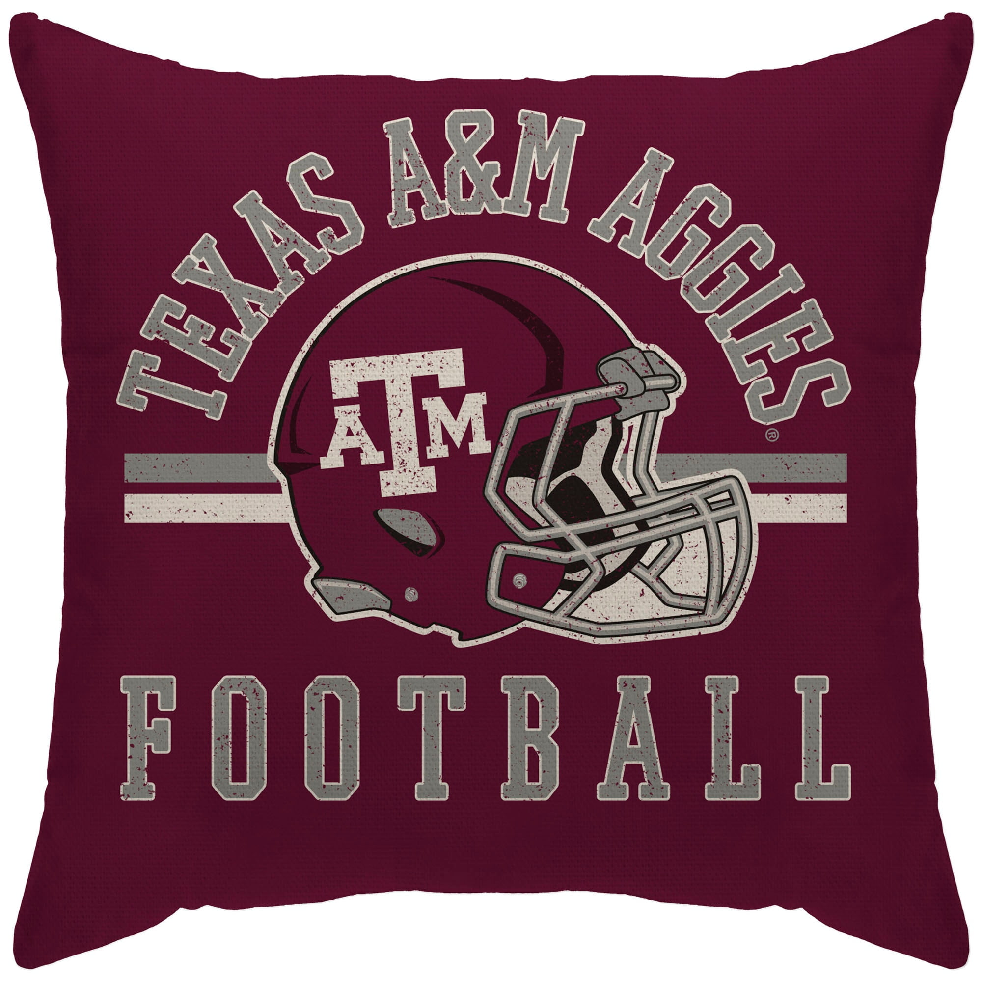 Texas A&M Aggies 18'' x 18'' Helmet Logo Duck Cloth D-cor Pillow ...
