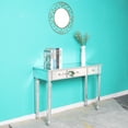 Ktaxon Mirrored Console Table Sofa Vanity Table with 3 Drawers Entryway ...