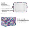 2PCS Square Storage Basket Home Storage Bins Bedroom Storage Basket ...