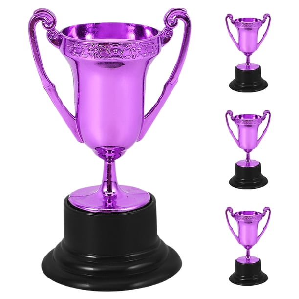 KAKOWELY 4 mini trofeos para juegos, decoración de trofeos de plástico ...