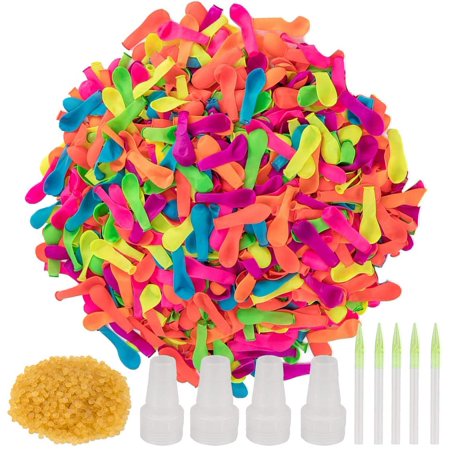1200 Pieces Water Balloons Refill Kits Quick & Easy Latex Water Bomb ...