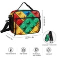 11.8×9.6in Large Capacity Rectangular Lunch Bag Durable Storage ...