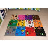 "Strictly Briks Stackable Baseplates Building Set - 12 Colors, 10"" x ...