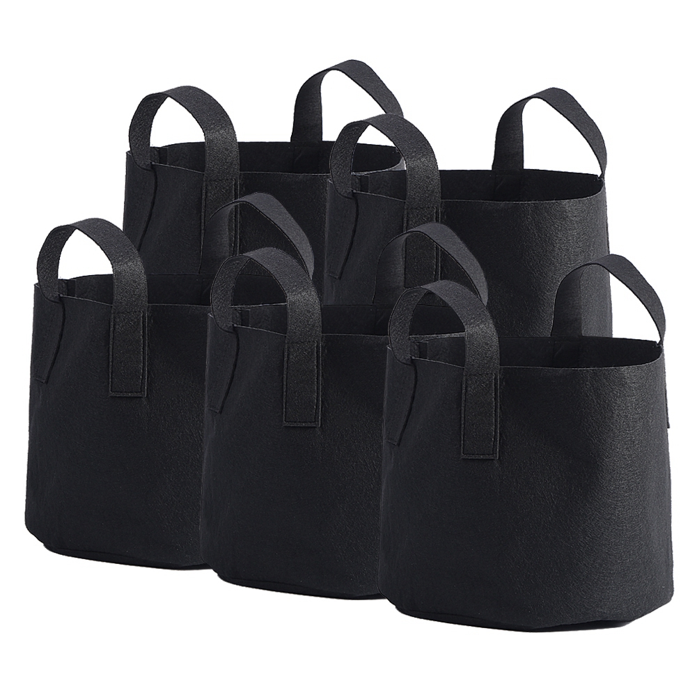 WALFRONT 1 2 3 5 7 10 Gallon Black Plants Growing Bag Vegetable Flower walfront-1-2-3-5-7-10-gallon-black-plants-growing-bag-vegetable-flower