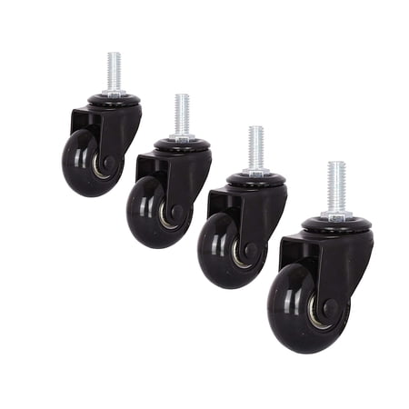 Lphy 2 Threaded Stem Casters, 3/8 Inch Stem Diameter, Swivel ...