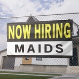 Now Hiring Maids 13 oz Heavy Duty Vinyl Banner House Cleaner Jobs ...