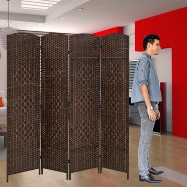 4 Panel Room Divider, 5.6Ft Tall Detachable Folding Privacy Screen for ...