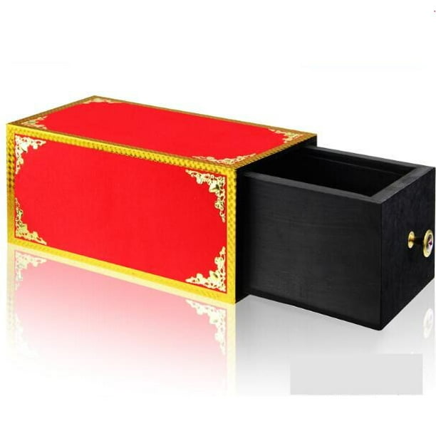 Transparent/ Wooden Drawer Box Magic Tricks Funny Stage Magia ...