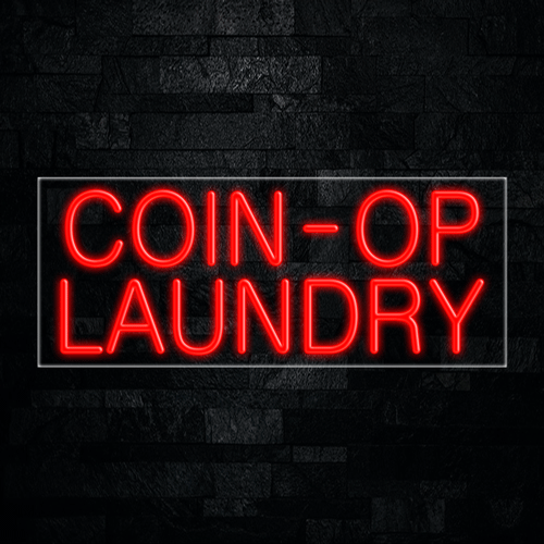 Coin Op Laundry-LED Neon Sign 30"L x 12"H #30042 - Walmart.com