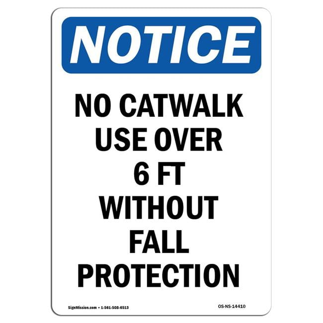 SignMission OS-NS-A-710-V-14410 7 x 10 in. OSHA Notice Sign - No ...