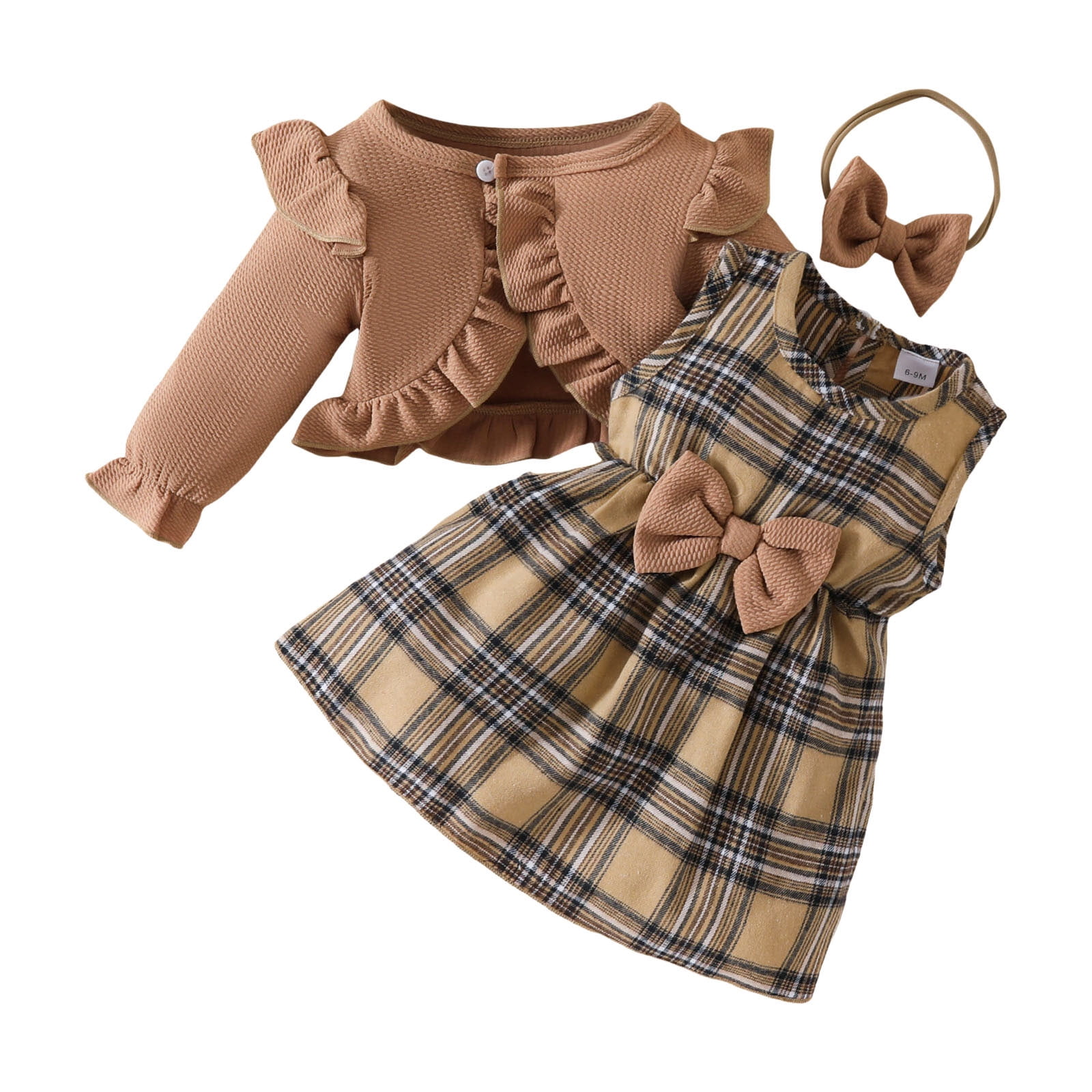 Click here for Splozh School Girl Outfit Toddler Girls Cute Bow F... prices