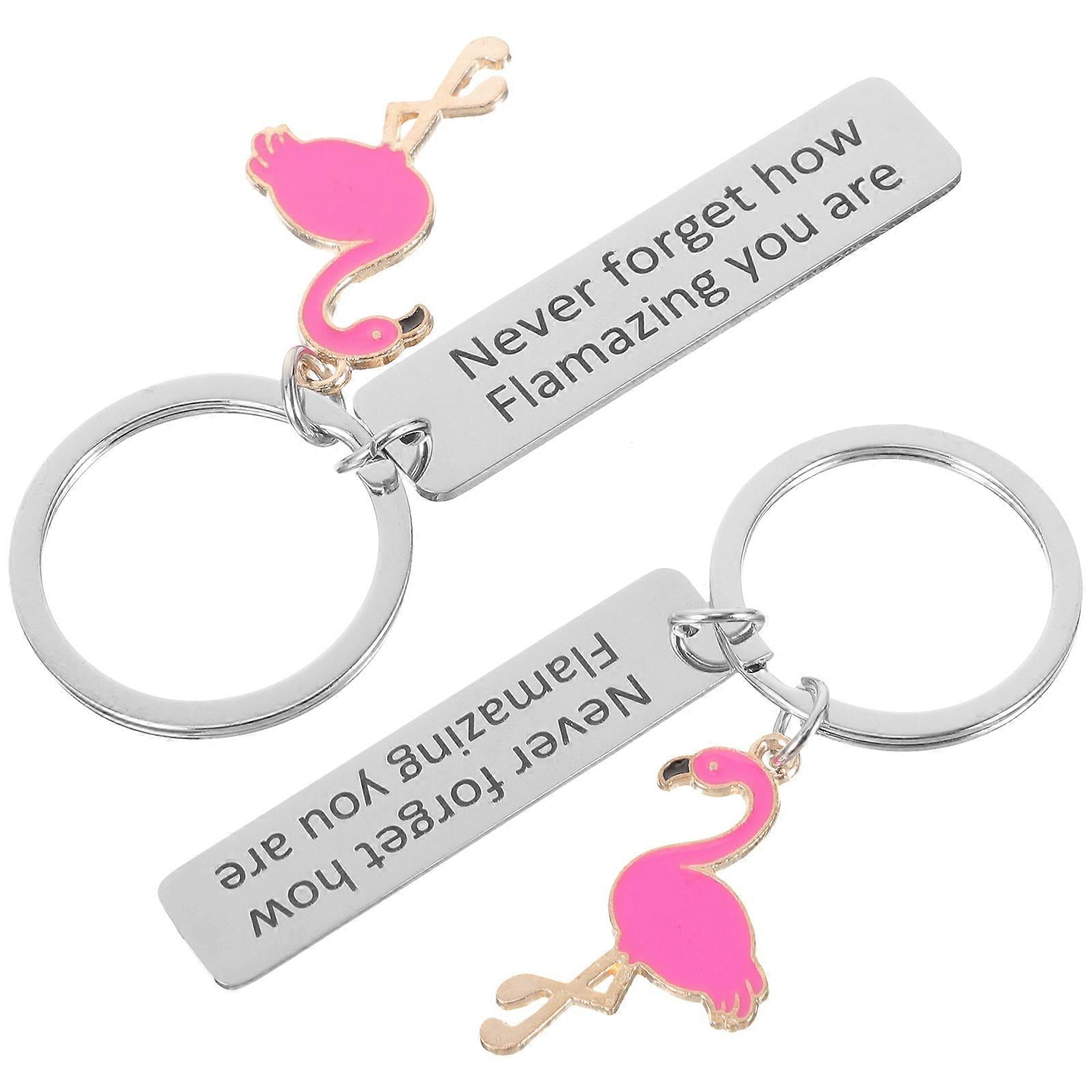 Click here for Vett 2pcs Flamingo Shaped Key Ring Pendants Flamin... prices